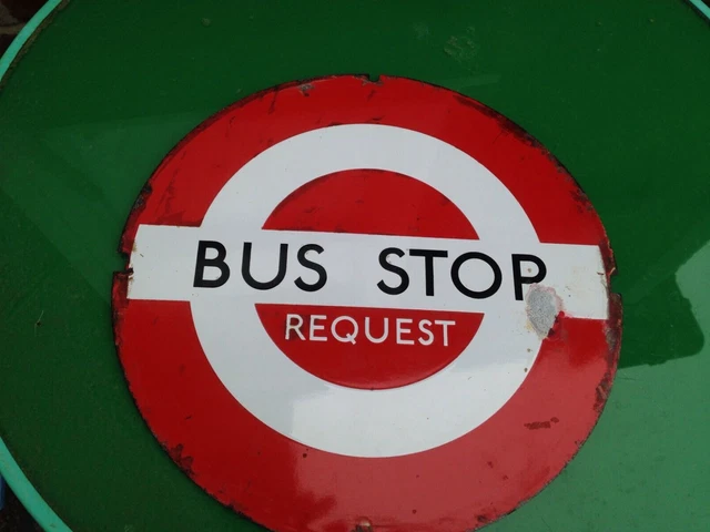 LONDON TRANSPORT ENAMEL Sign Dolly Stop £40.00 - PicClick UK