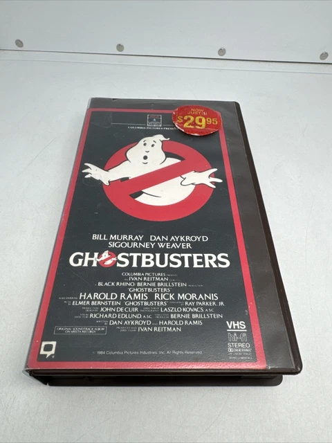 GHOSTBUSTERS VHS SHELL, Bill Murray, Dan Aykroyd, Sigourney Weaver ...