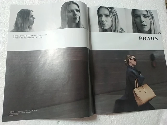 COUPURES DE PRESSE Scarlett Johansson Prada publicité Chanel Van Cleef ...