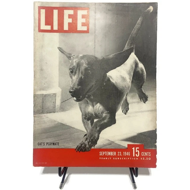 LIFE MAGAZINE SEPTEMBER 23 1946 Sailboat Refugees Arrive £9.50 ...