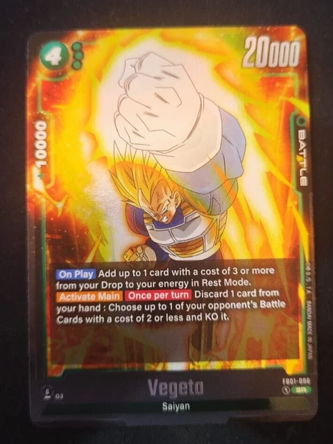 DRAGON BALL FUSION World Vegeta FB01-096 Super rare Awakened Pulse TCG ...