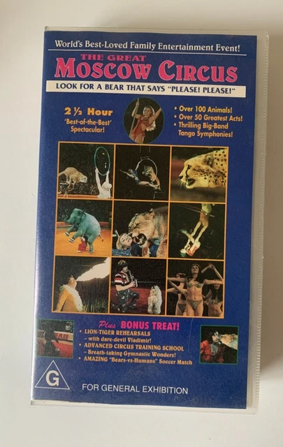 THE GREAT MOSCOW Circus (VHS, 1993) PAL Family Entertainment Event $29. ...