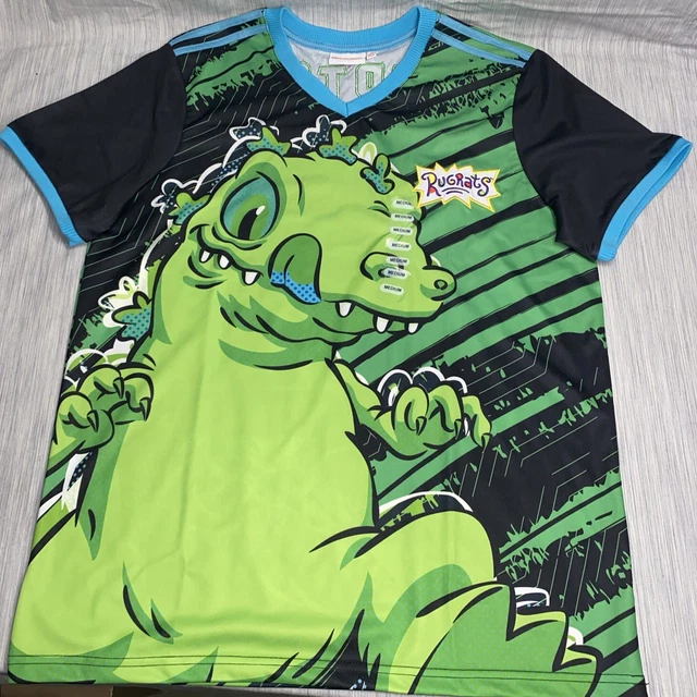 NICKELODEON REPTAR SOCCER Jersey Green size Medium RUGRATS £47.84 ...