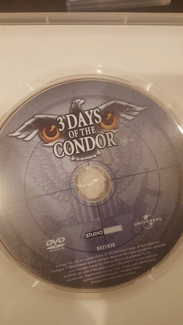 3 DAYS OF The Condor Rare Deleted Dvd Robert Redford & Faye Dunaway ...