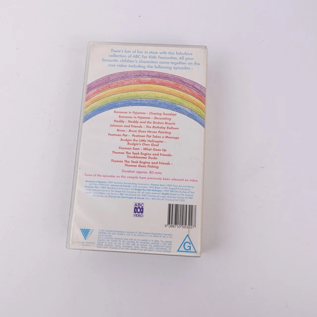 ABC KIDS FAVOURITES VHS Video Tape 1997 Brum / Johnson and Friends ...