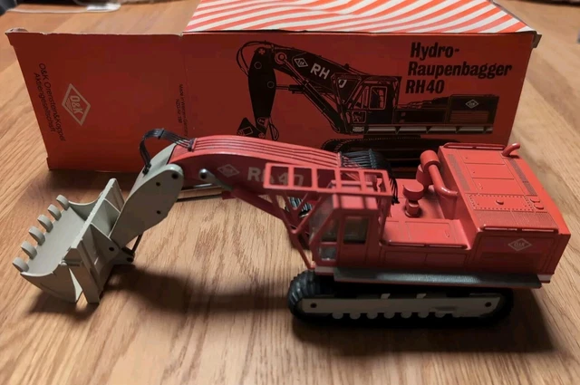 HYDRO RAUPENBAGGER RH 40 Bagger O&K Conrad NZG No.188 M=1:50 in OVP EUR ...