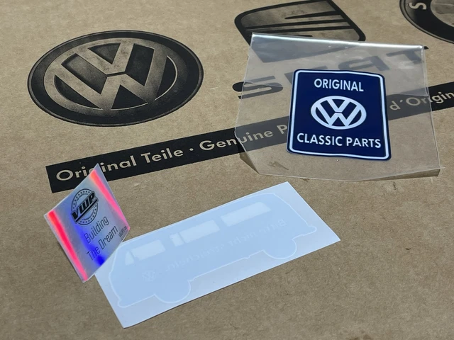 VW T2 BAY Bus Bulli Camper van Volkswagen Classic Parts Decal Sticker ...