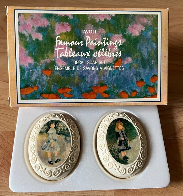 VINTAGE AVON FAMOUS Paintings Decal Soaps - Like New - RARE $35.00 ...