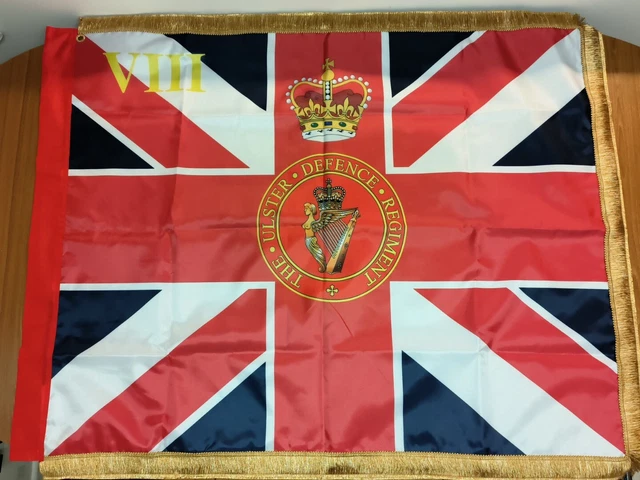 ULSTER DEFENCE REGIMENT UDR 8th Tyrone battalion Queen's colours Flag £ ...
