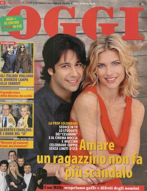 OGGI 2008 5.MARTINA COLOMBARI-MATTEO BRANCIAMORE,JOHNNY DEPP & VANESSA ...