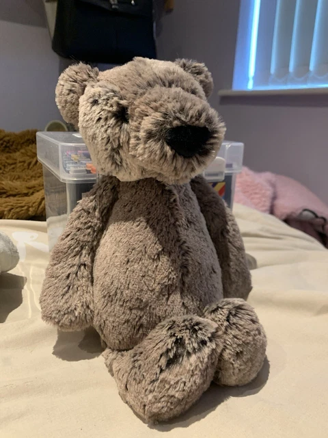 JELLYCAT BRAMBLE BEAR - Medium Bramble Bear - Grey/brown Bear 12” £50.00 - PicClick UK