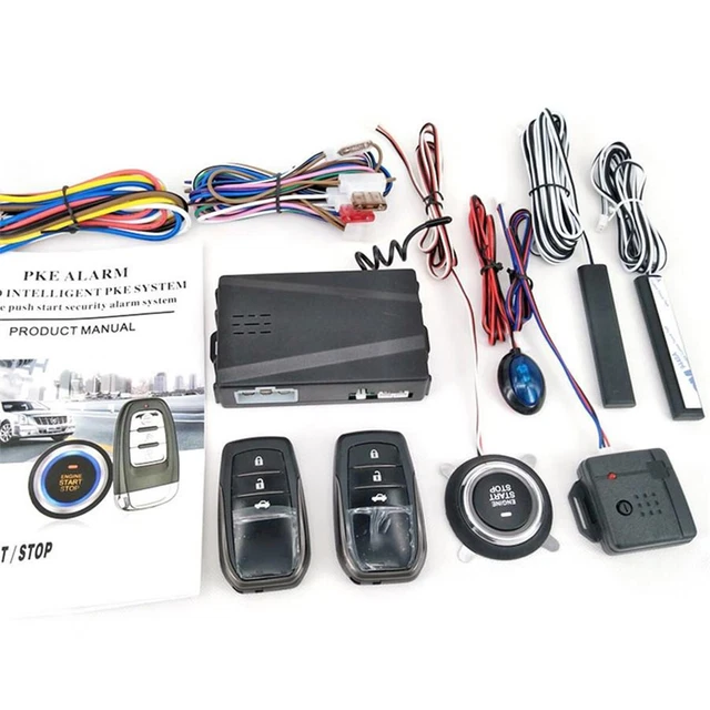 REMOTE STARTER KIT Ignition Engine Start Push Button Alarm System For ...