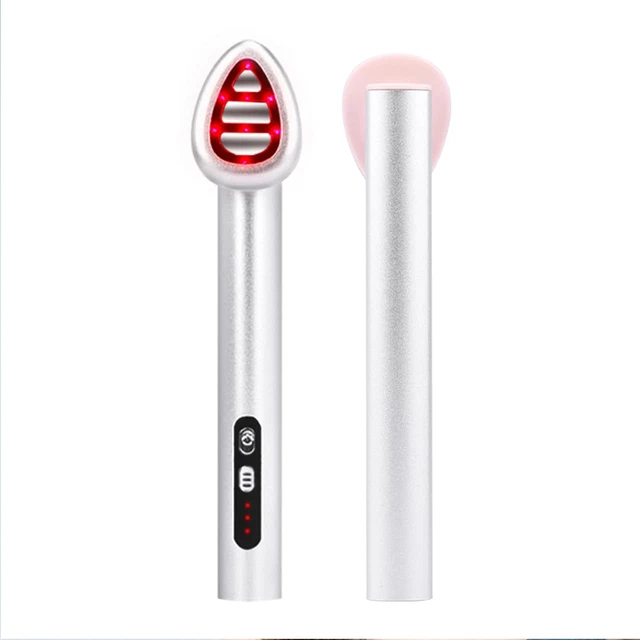 EMS MICROCURRENT EYE Massager, Red Light Therapy Wand for Eye, Face and ...