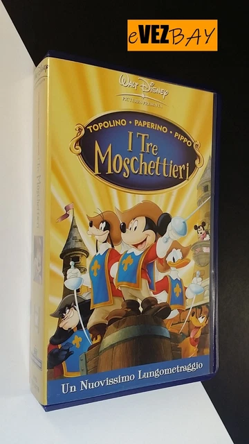 VHS - I TRE MOSCHETTIERI Topolino Paperino Pippo - Walt Disney - FILM Animazione EUR 5,90 ...