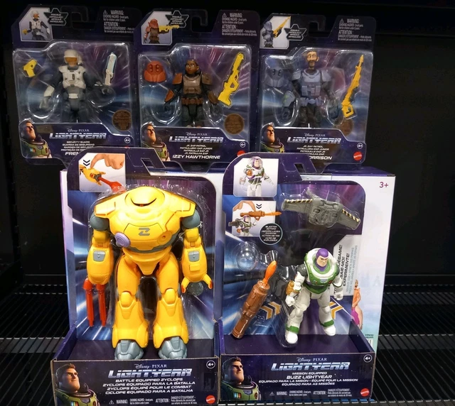 DISNEY PIXAR BUZZ Lightyear & Zyclops with Mo, Izzy & Fremont x 5 Fig ...
