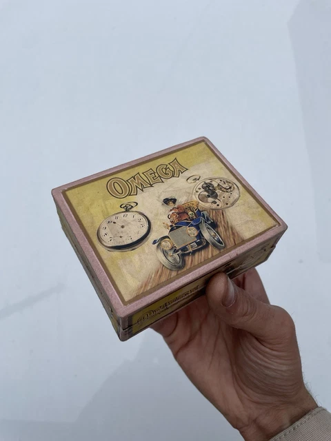 ANTIQUE OMEGA POCKET Watch Display Box Advertisement Presentation 1920s ...