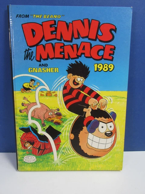 ORIGINAL VINTAGE DENNIS THE MENACE ANNUAL BOOK 1989 beano comic GOOD ...