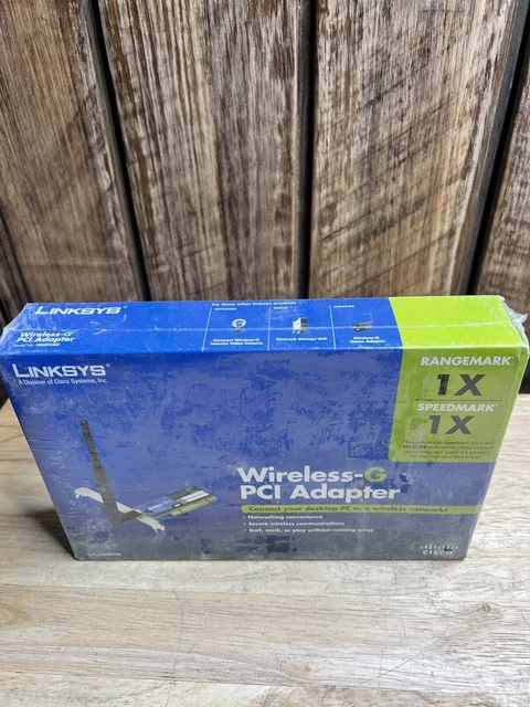 LINKSYS WIRELESS-G PCI Adapter Wmp54G 2.4Ghz Nos And Factory Sealed $16 ...