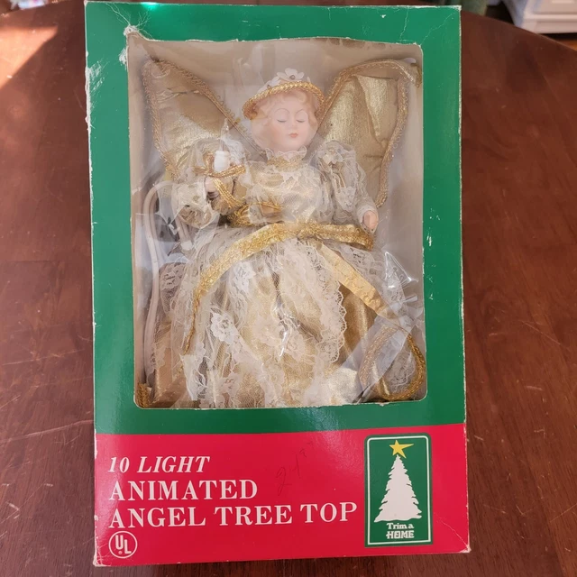Lighted Animated Tree Top Angel
