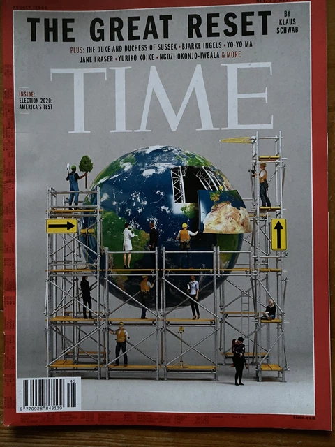 TIME MAGAZINE 2020 The Great Reset, Klaus Schwab WEF New World Order ...