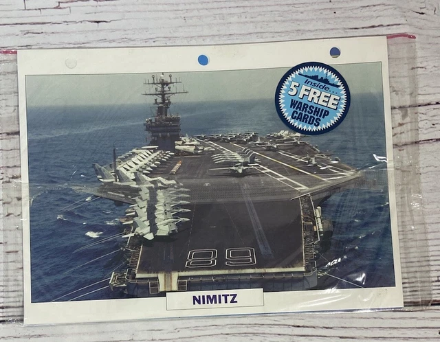 PACK OF 5 Atlas Warship Aircraft Carrier Maxi Cards Sealed Package £9. ...