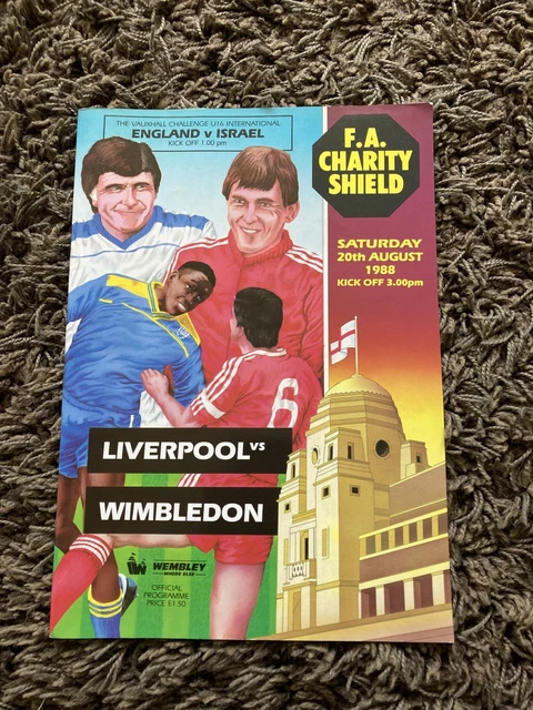 LIVERPOOL V WIMBLEDON 1988 Charity Shield Programme. £1.97 - PicClick UK