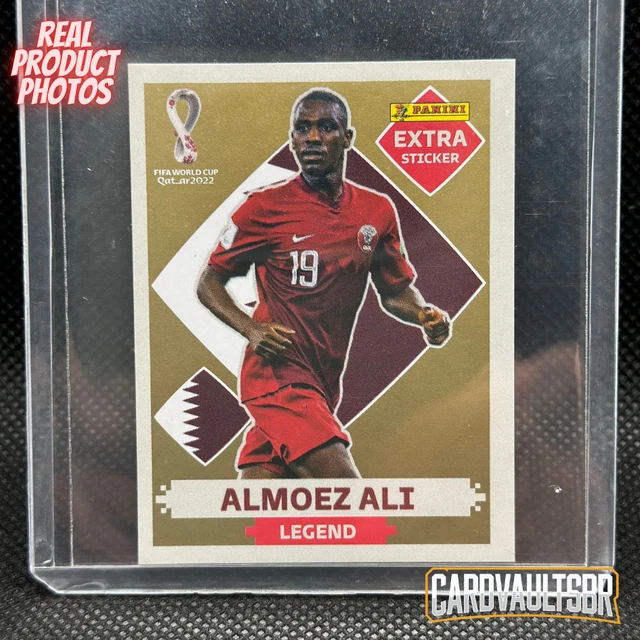 RARE PANINI FIFA World Cup Qatar 2022 - GOLD Extra Sticker Almoez Ali £ ...