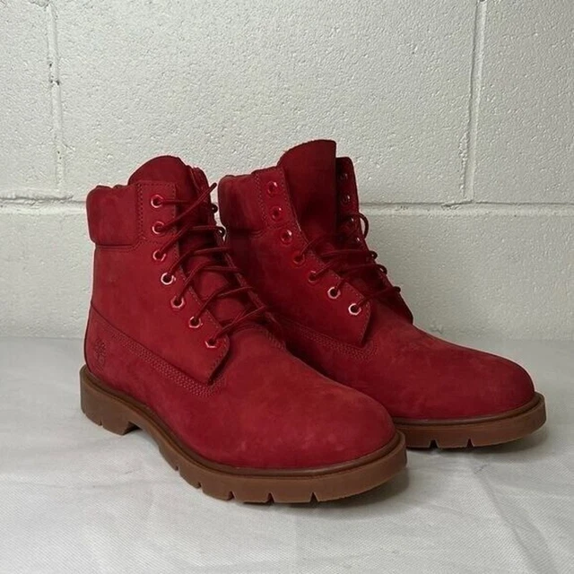 NEW SZ 11 timberland Ruby Red / gum Premium Waterproof 6 inch Boot ...