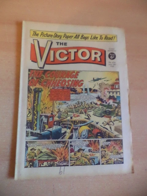 THE VICTOR COMIC old vintage WAR MAGAZINE 1960s boys brit 14 june 1969 ...
