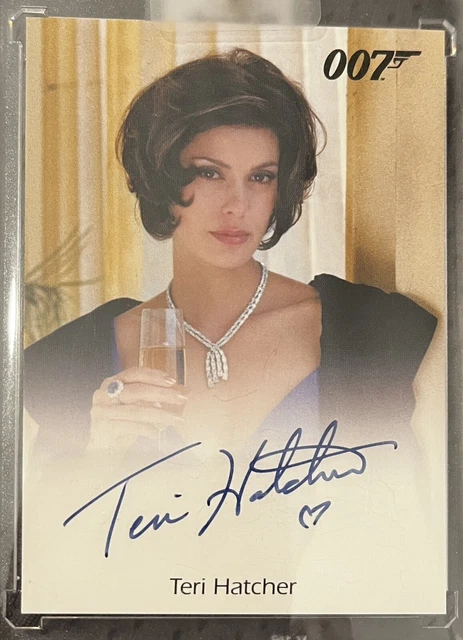2015 JAMES BOND Archives TERI HATCHER come carta autografa Paris Carver ...