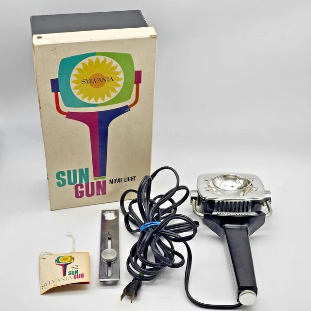 VTG SYLVANIA SUN Gun Movie Camera Light SG-50 (Original Box, No Bulb ...
