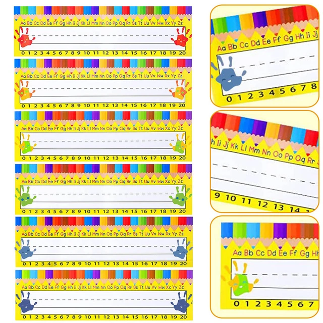 SET TARGHETTE SCRIVANIA classe - etichette adesive manoscritto ...