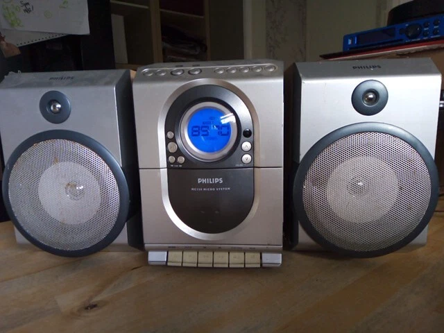 PHILIPS MODEL MC150/25 Micro Stereo System g-VG Cd Radio Cassette ...