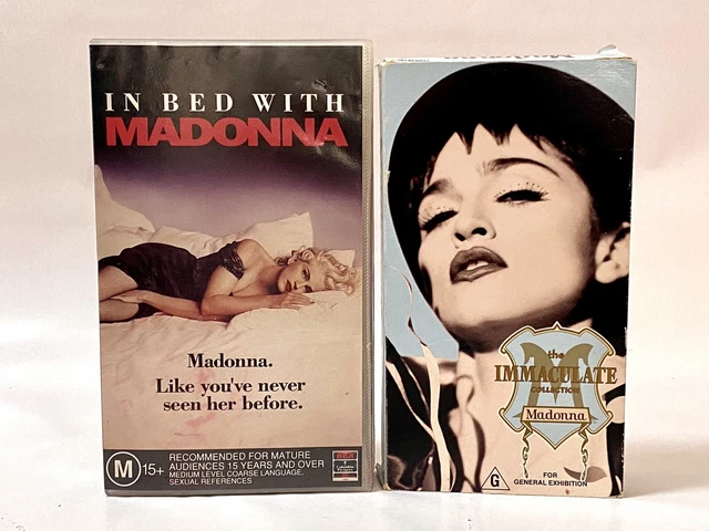 IN BED WITH Madonna & The Immaculate Collection by Madonna 2X VHS Tape $21.95 - PicClick AU