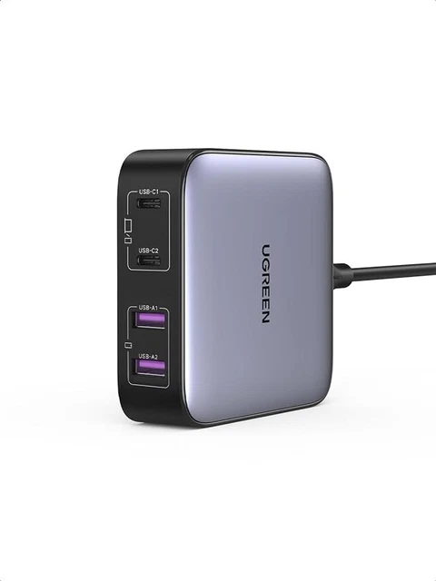 UGREEN 65W USB C Charger Nexode Gan 4-Port Fast Desktop Charger Power Adapter £54.99 - PicClick UK