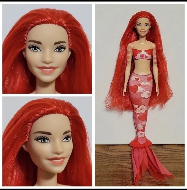 MATTEL BARBIE COLOR Reveal Doll Rainbow Mermaid- Bright Red Hair Cute 😍 ...