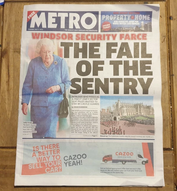 METRO NEWSPAPER - May 3rd 2022 £5.99 - PicClick UK