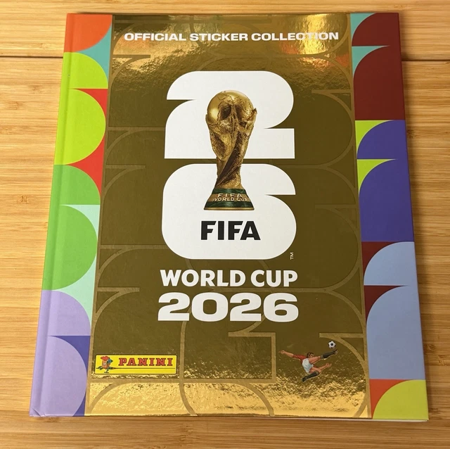 PANINI FIFA WORLD Cup 2026 Sticker Book Gold Hardback Edition £42.30 ...