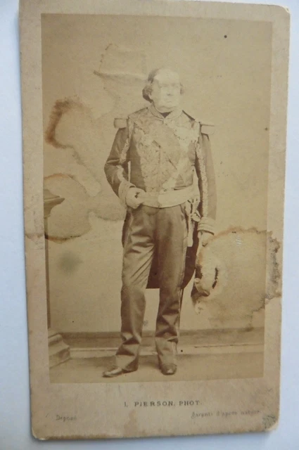 PHOTO CDV DE l'amiral Rigault de Genouilly par Pierson - Second Empire ...