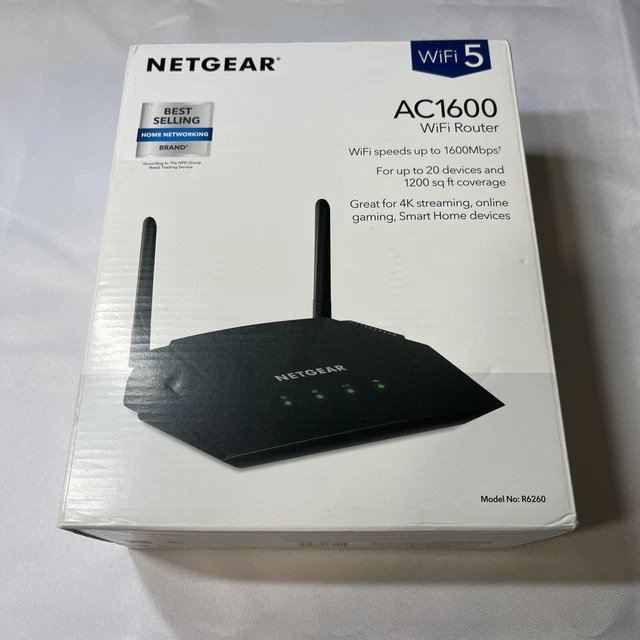 NETGEAR AC1600 DUAL Band WiFi Router Model No. R6250 New $29.99 - PicClick