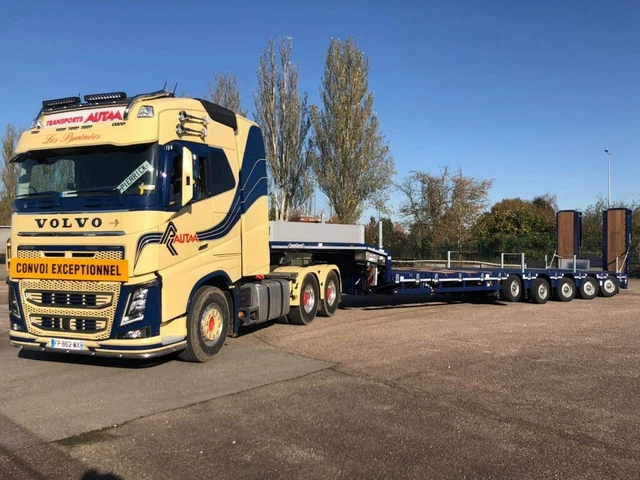 WSI 01-3407 VOLVO FH4 6X4 & Mid Surbaissee 5 Axles Ramps " Autaa " (F ...