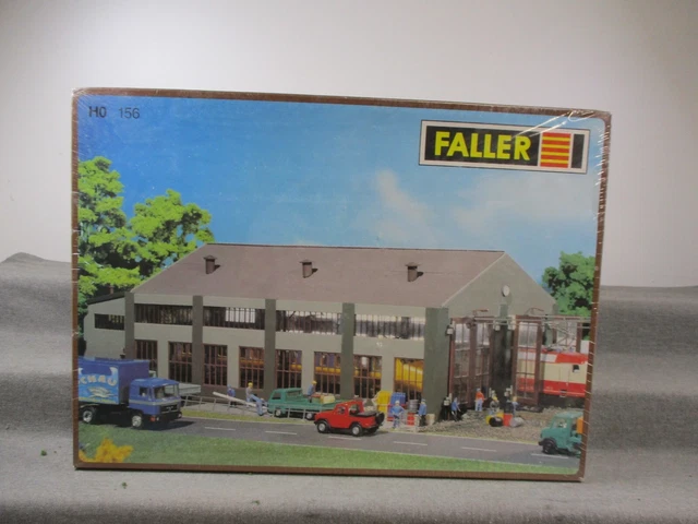 FALLER SPUR H0 156 Bausatz E-Lokschuppen 2-ständig ungebaut in OVP EUR ...