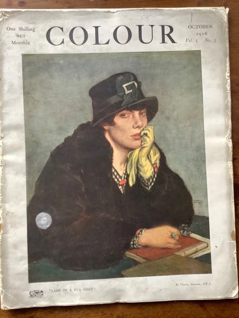 RARE VINTAGE 'COLOUR' Magazine Vol.5 No3 Oct. 1916 The Most Fascinating ...