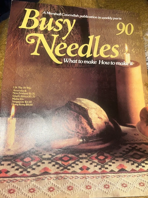 BUSY NEEDLES, VINTAGE craft book, Part 30. various craft knitting ...
