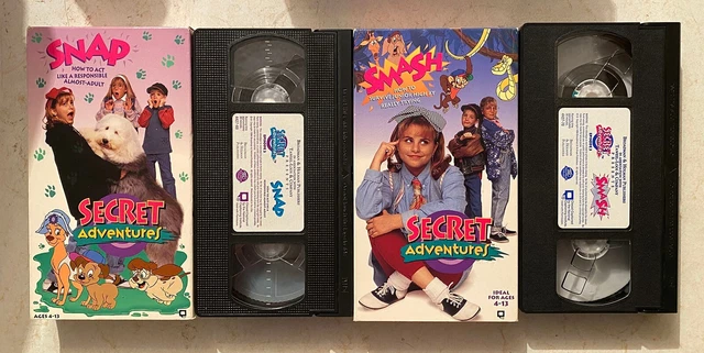 VHS: SECRET ADVENTURES Snap/Smash: How to Act Like A Responsible Almost ...