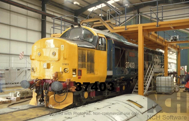 ORIGINAL 35MM BRITISH RAILWAY NEGATIVE OF 37403 AT CARLISLE COPYRIGHT £ ...