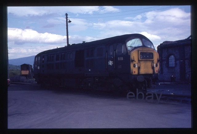 ORIGINAL 35MM SLIDE - Class 29 - D6119 on shed at Fort William c.1971 ...