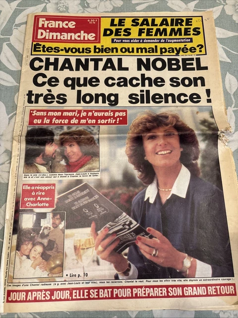 FRANCE DIMANCHE 2097 10/11/1986 Chantal Nobel, Coluche 26/188 EUR 7,00 ...