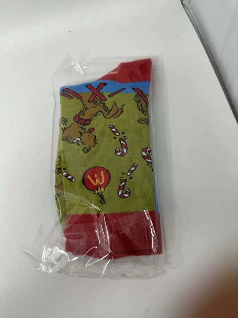 MCDONALD'S CANADA THE Grinch 2025 Socks NEW Adult One Size Blue Green ...
