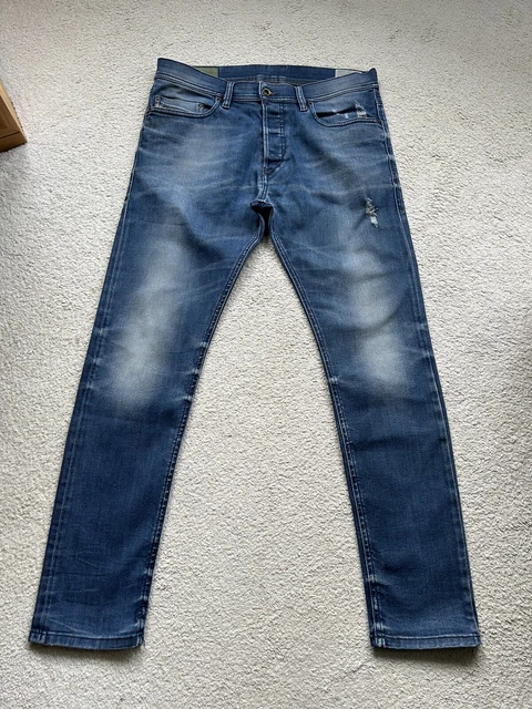 DIESEL TEPPHAR 0838D Slim Carrot Men’s Pre Distressed Jeans W32 L30 ...